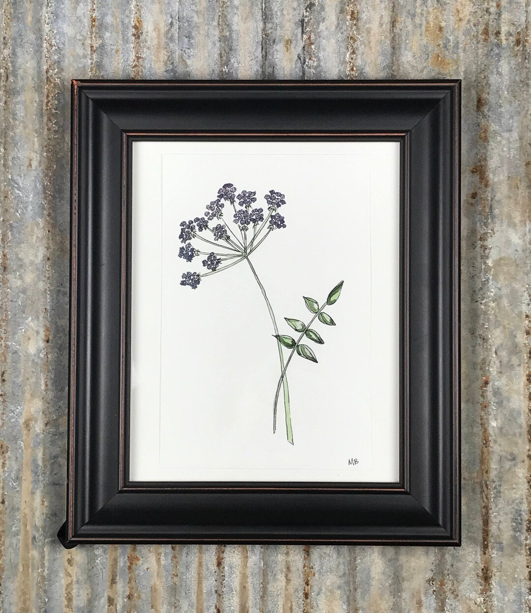 Calm-botanical, Purple Flower,wall Art, Home Decor, Wedding Gift, - Etsy