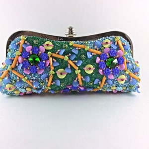 Handcrafted Beaded Clutch,multicolour Embroidery Bag,evening Bag,party ...