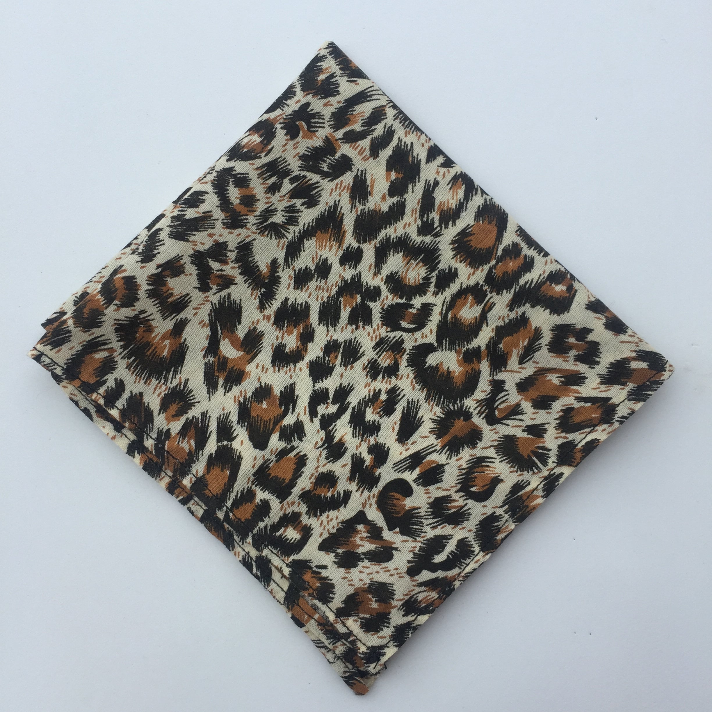Animal Leopard Print Pocket Square Wedding Handkerchief