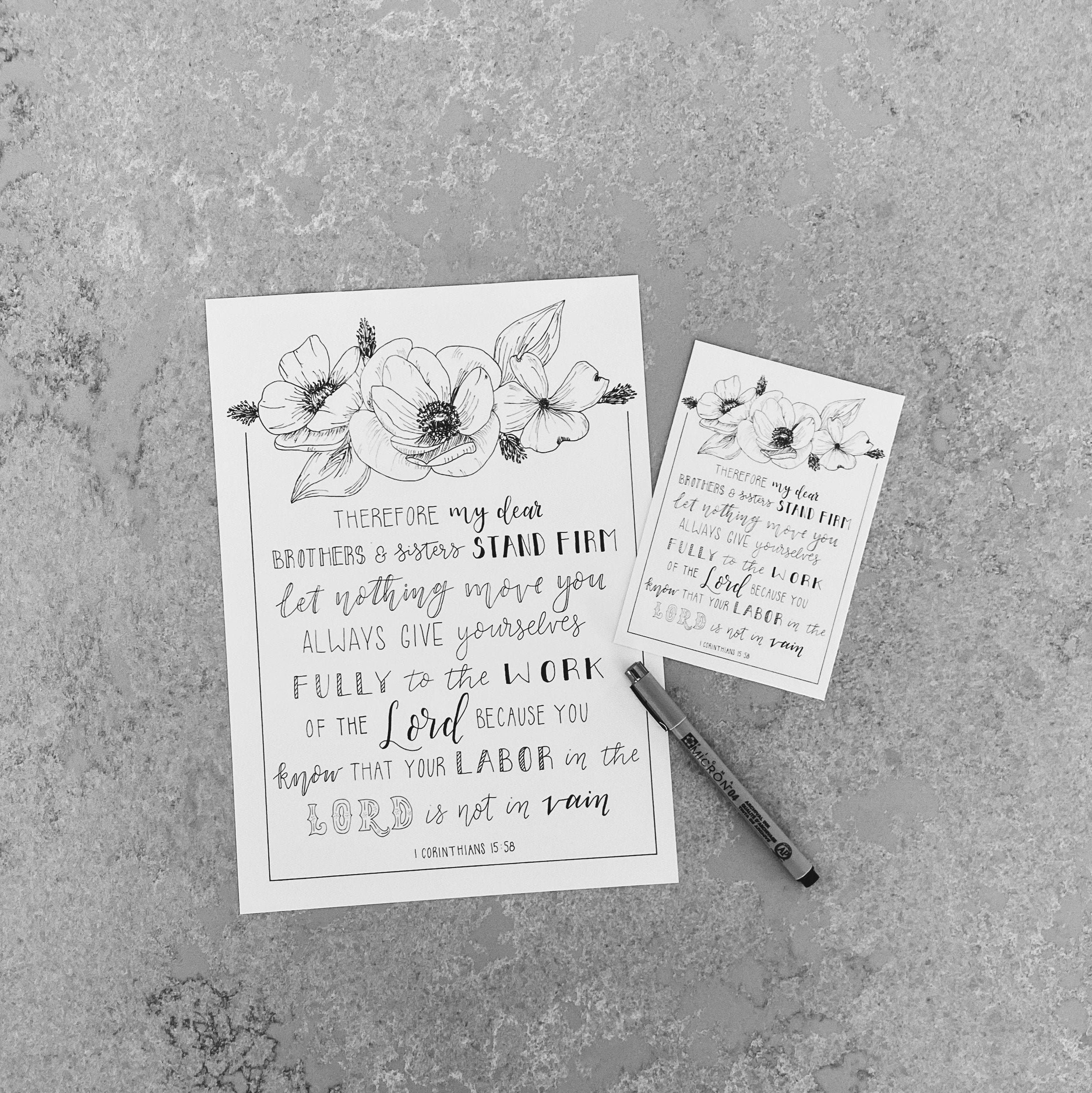 Stand Firm 1 Corinthians 15 58 Etsy Stand Firm 1 Corinthians 15 58 Etsy