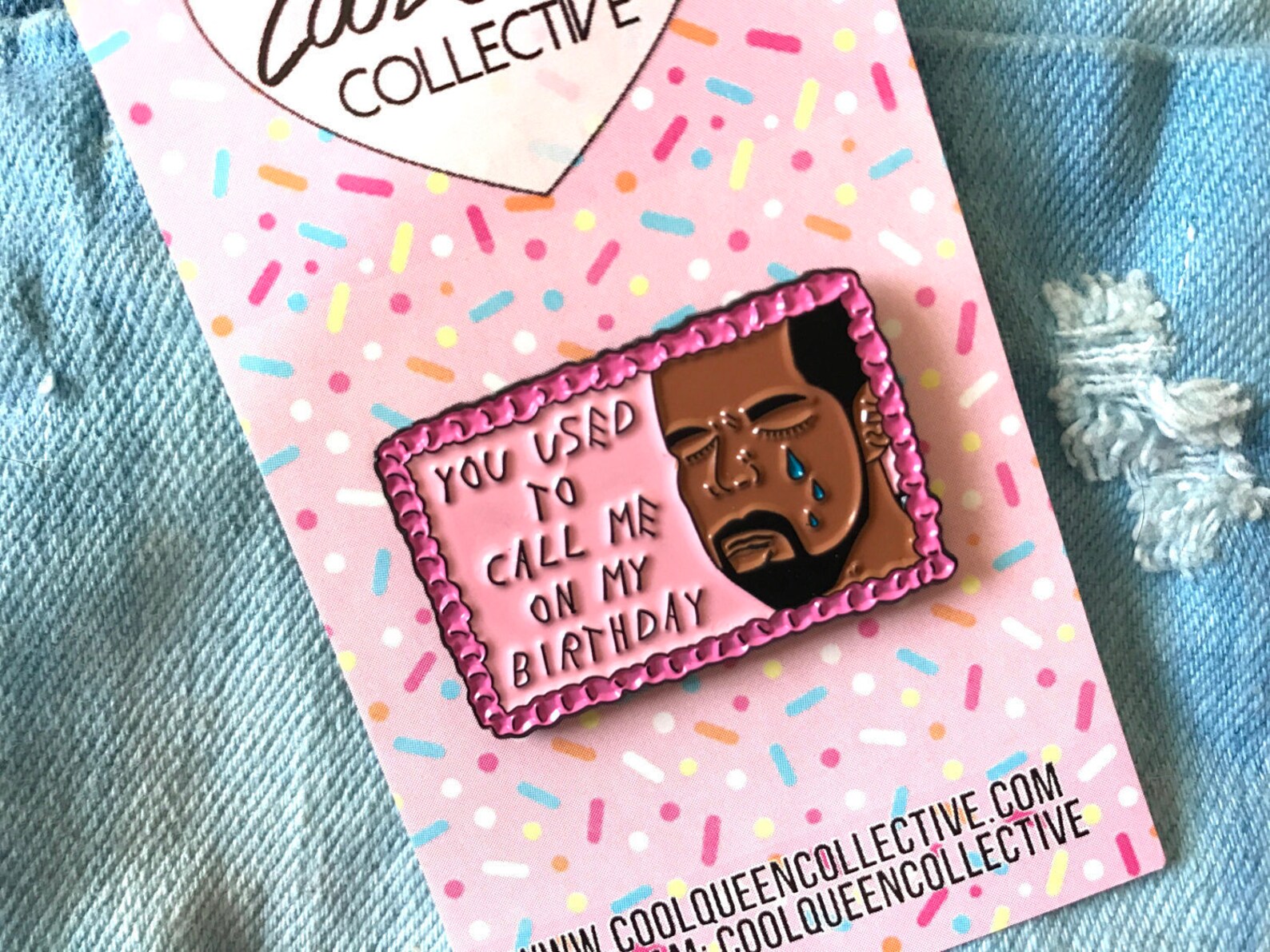 Drake on Cake Enamel Pin - Etsy
