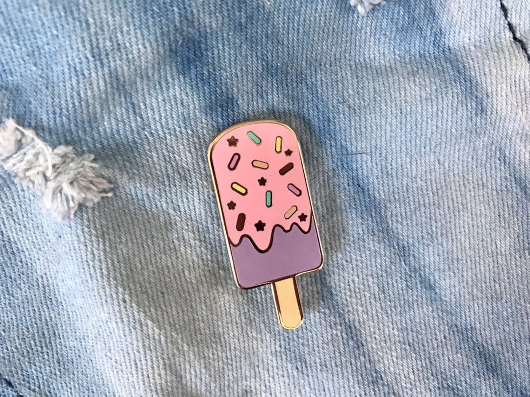 Popsicle Sprinkles Kawaii Enamel Pin - Etsy