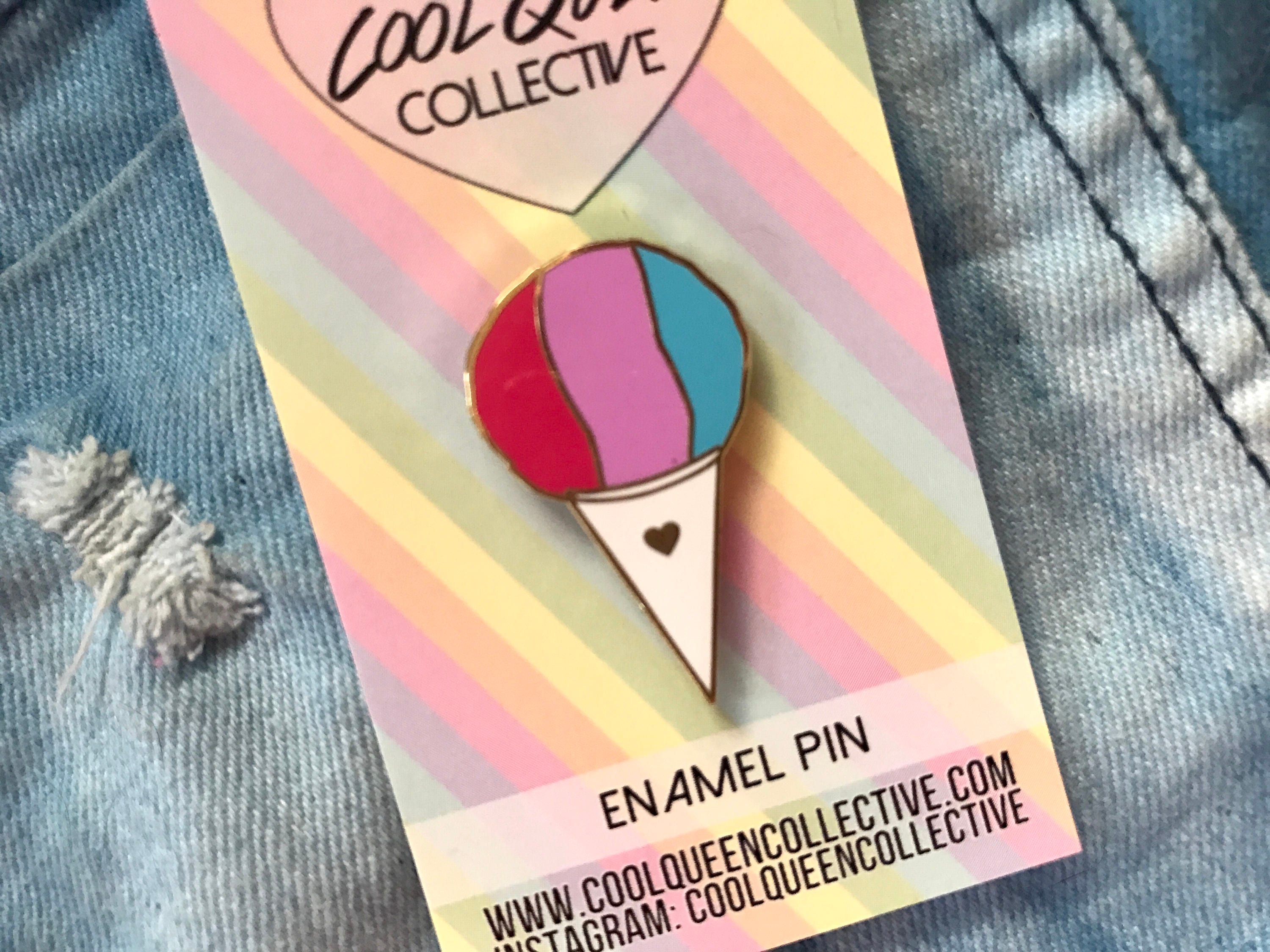 Shave Ice / Snow Cone Enamel Pin - Etsy