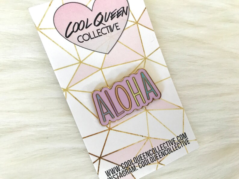 Aloha Enamel Pin - Etsy