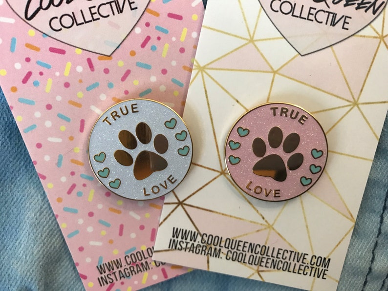 True Love Paw Pet Enamel Pin - Etsy