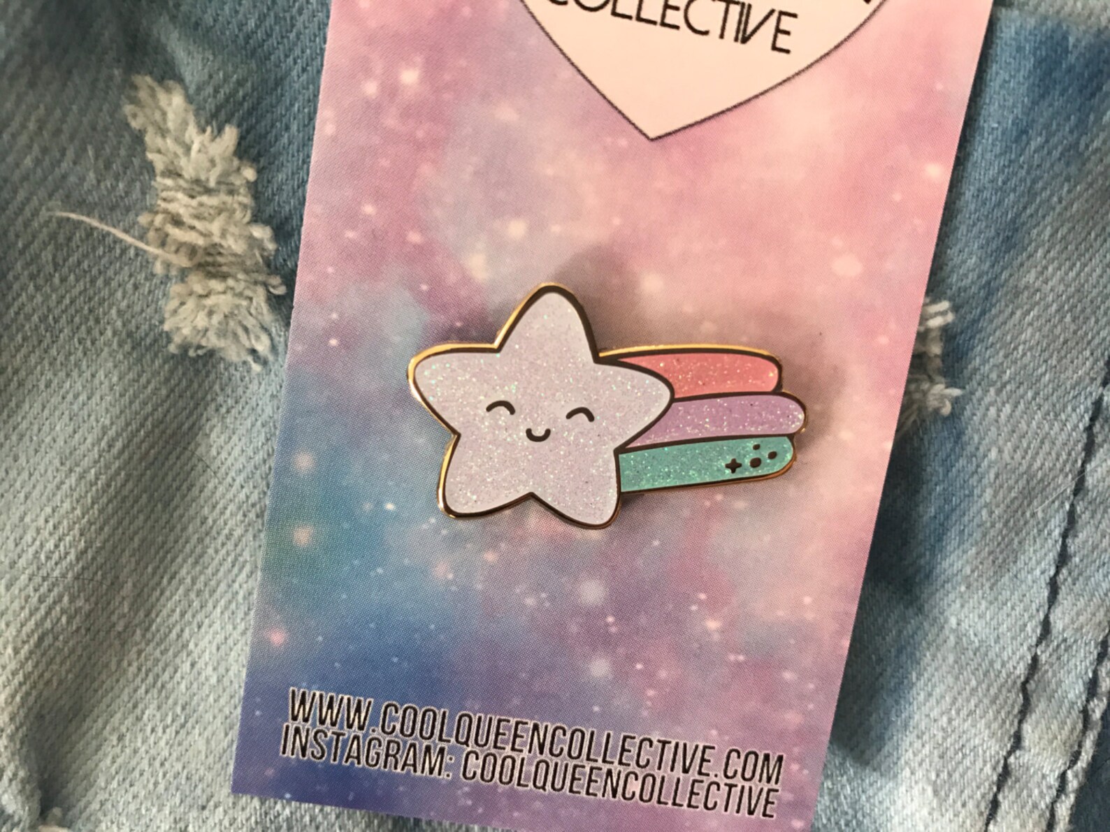 Shooting Star Enamel Pin - Etsy