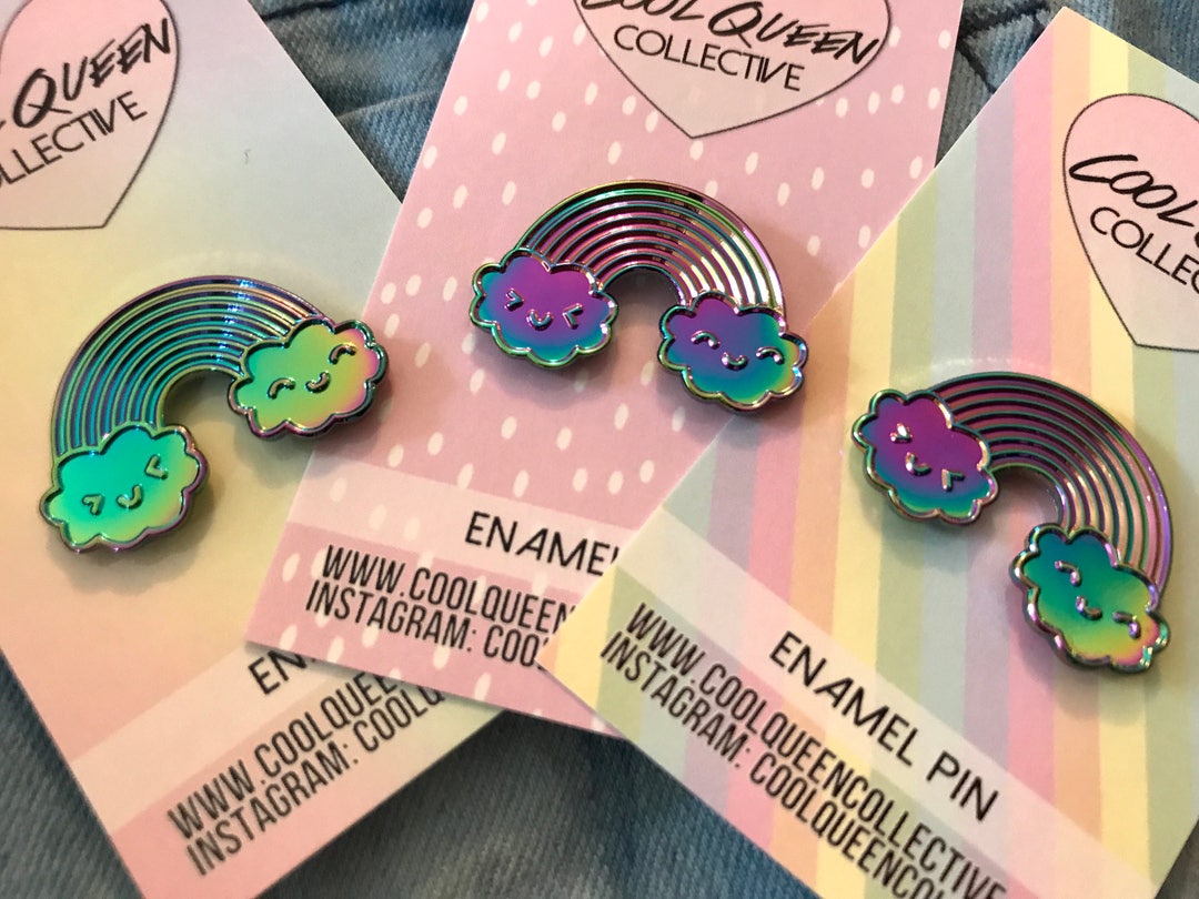 Happy Rainbow ALL Rainbow Metal Enamel Pin - Etsy