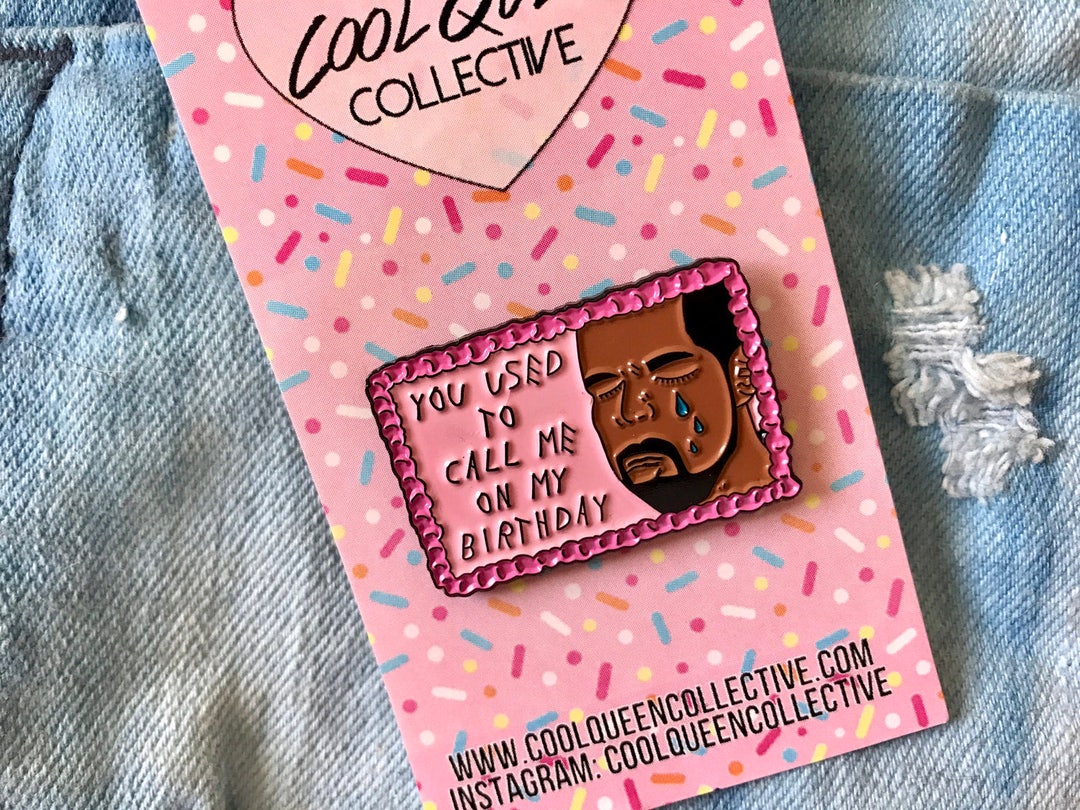 Drake on Cake Enamel Pin - Etsy