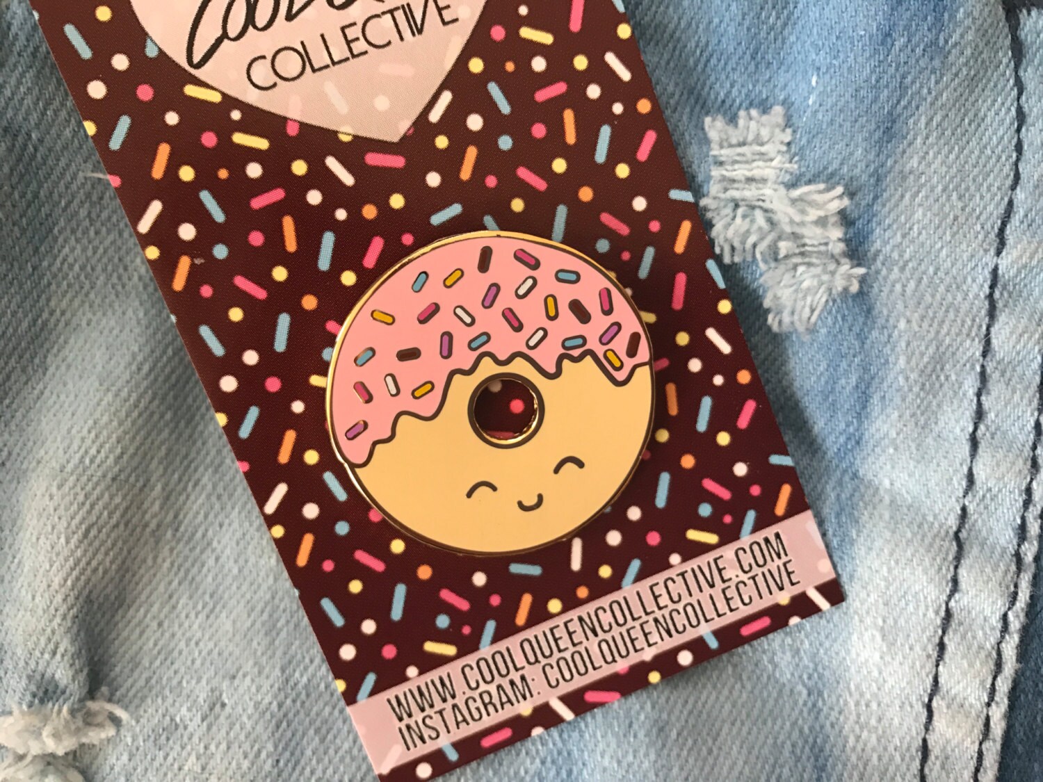 Donut Enamel Pin - Etsy