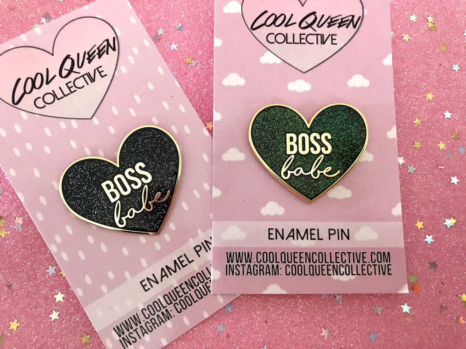 Boss Babe Heart Enamel Pin | Etsy