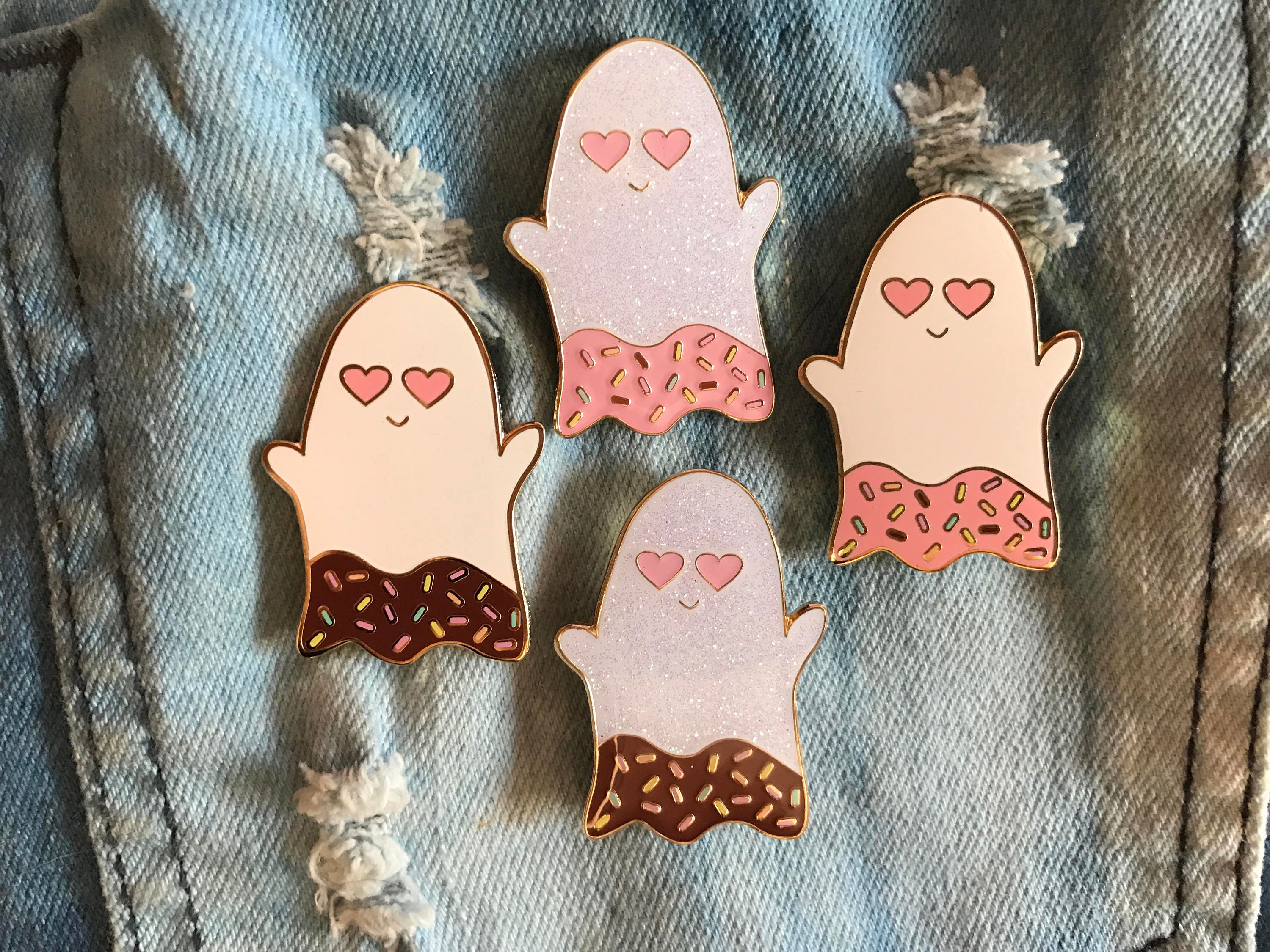 Ghost Sprinkles Enamel Pin - Etsy