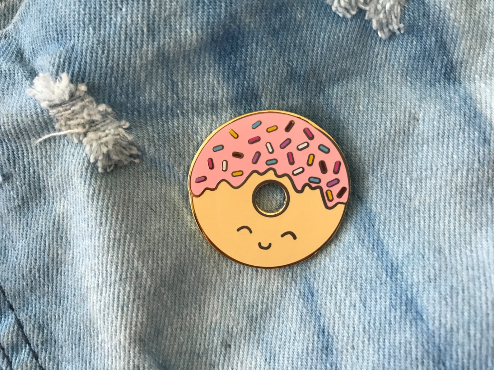 Donut Enamel Pin - Etsy