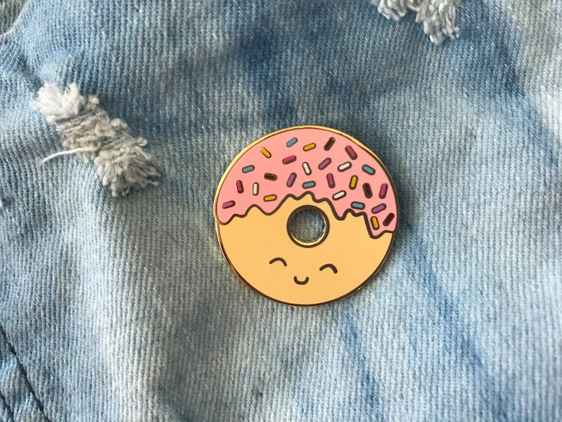 Donut Enamel Pin - Etsy