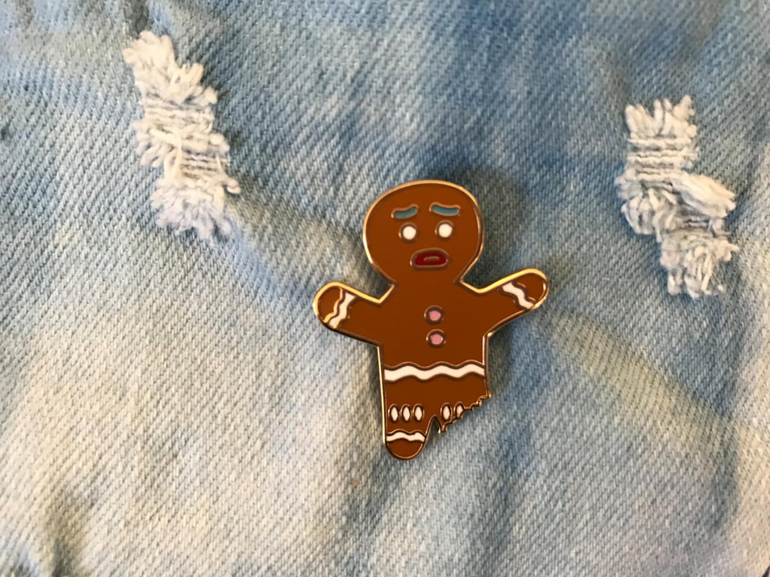 Gingerbread Man Enamel Pin - Etsy