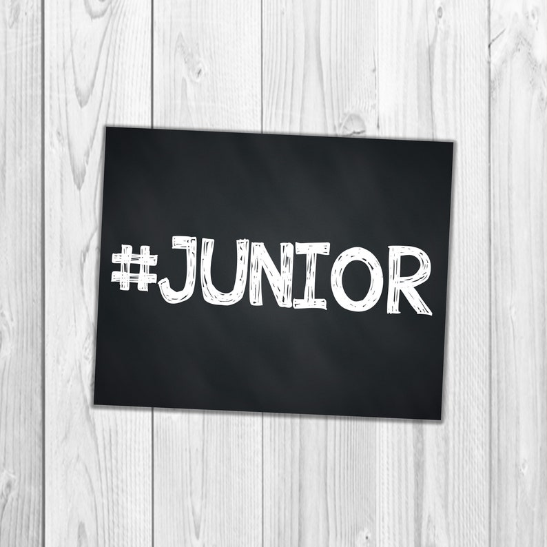 Junior Year School Signs Chalkboard Poster Back To School | Etsy