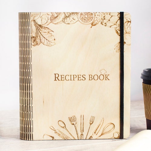 Custom Recipe Book Wood Christmas Gift for Wife Xmas Gift for - Etsy