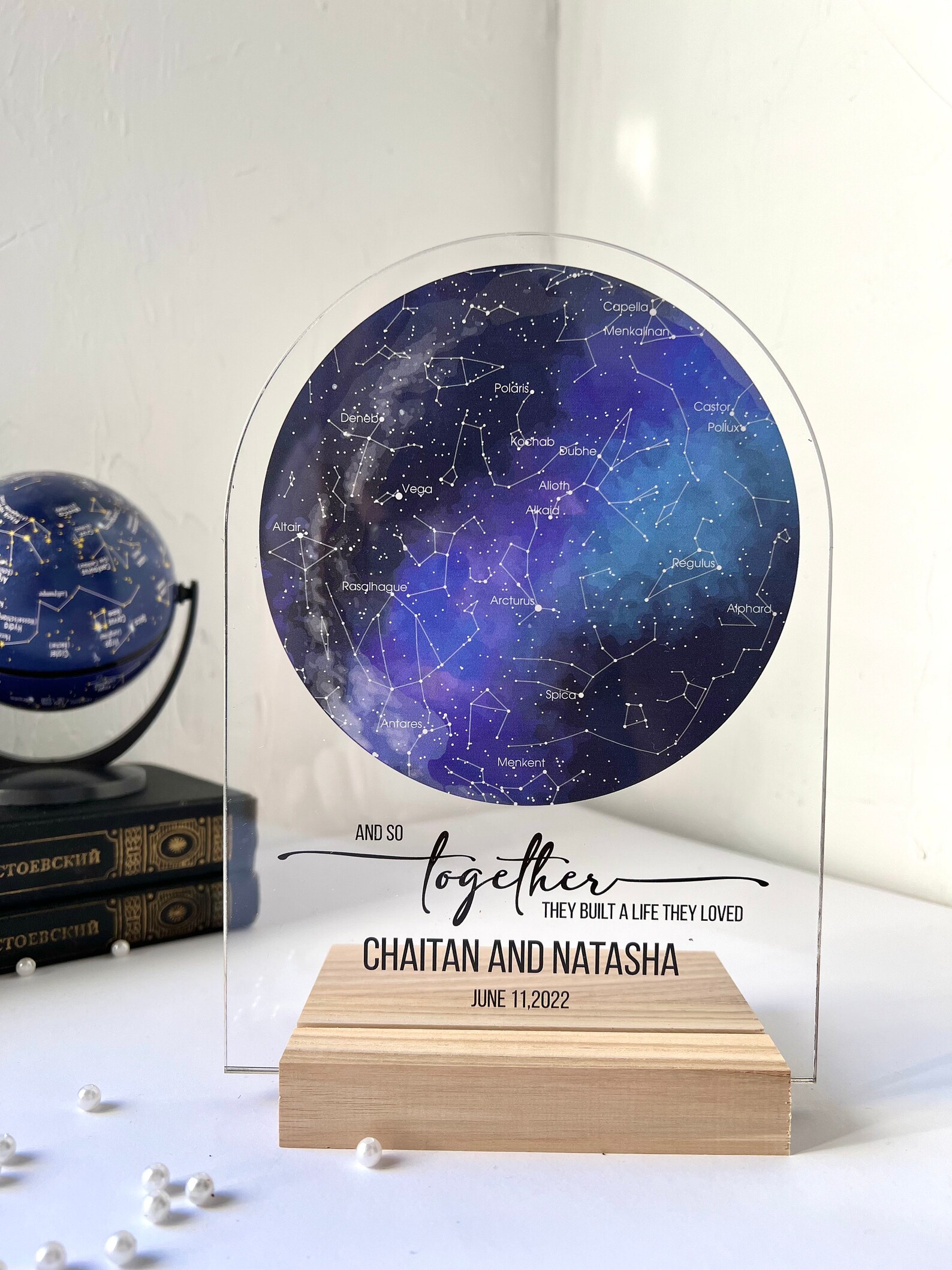 Custom Star Map Personalized Night Sky Gift Constellation - Etsy