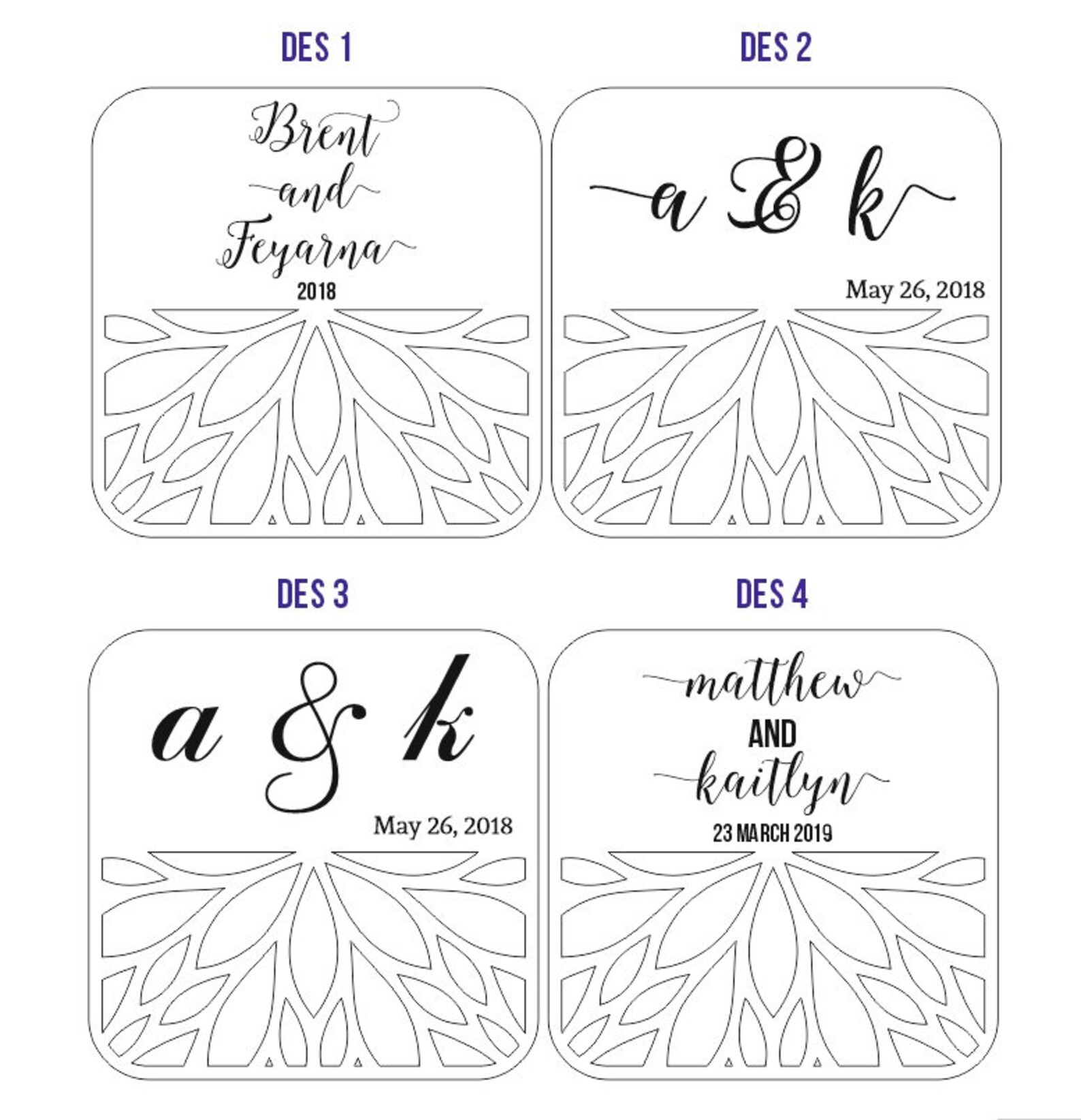 Wedding Coasters Rustic Coasters Wedding favors Tags | Etsy