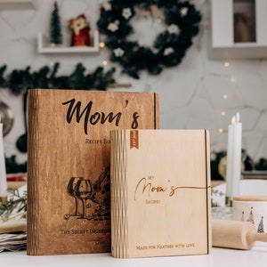 Personalized Recipes Book A5/A4 Mothers Day Gift for Her Family Recipes ...