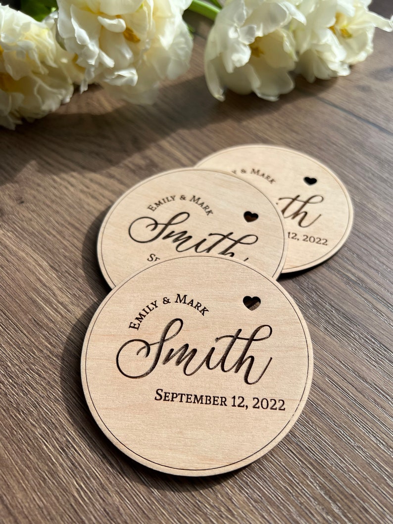 Personalized Wood Coasters/wedding Coasters in Bulk/engraved - Etsy