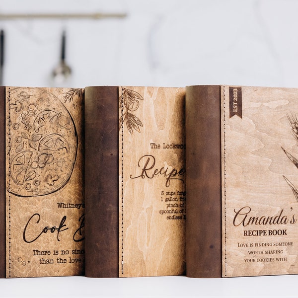 Leather Recipe Book - Etsy