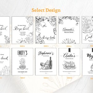 Personalized Recipes Book A5/A4 Mothers Day Gift for Her Family Recipes ...