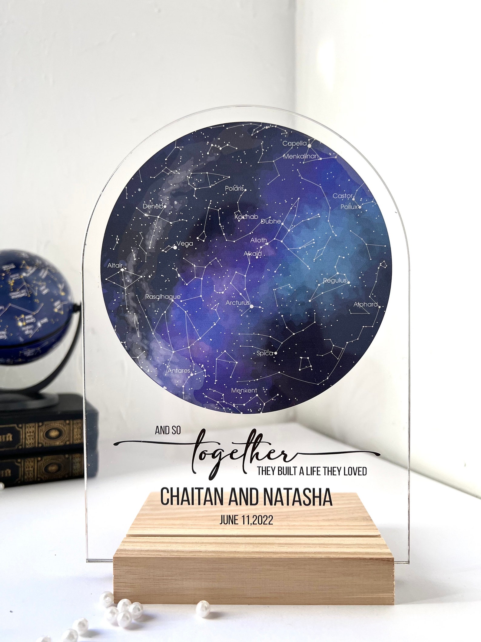 Custom Star Map Personalized Night Sky Gift Constellation - Etsy