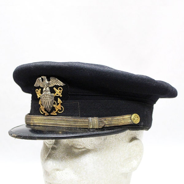 Navy Officer Visor Caps - Etsy