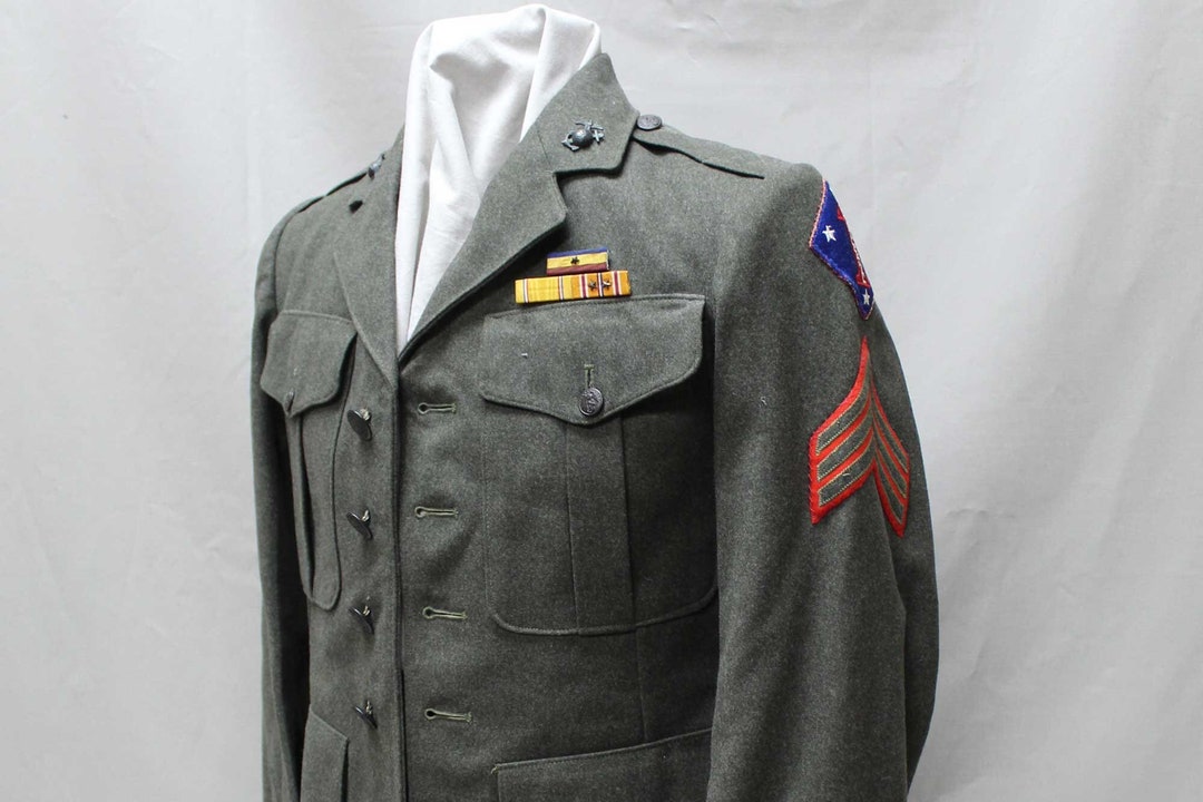 WW2 USMC Service Tunic 1S 1942-43 . Ua3011bw - Etsy