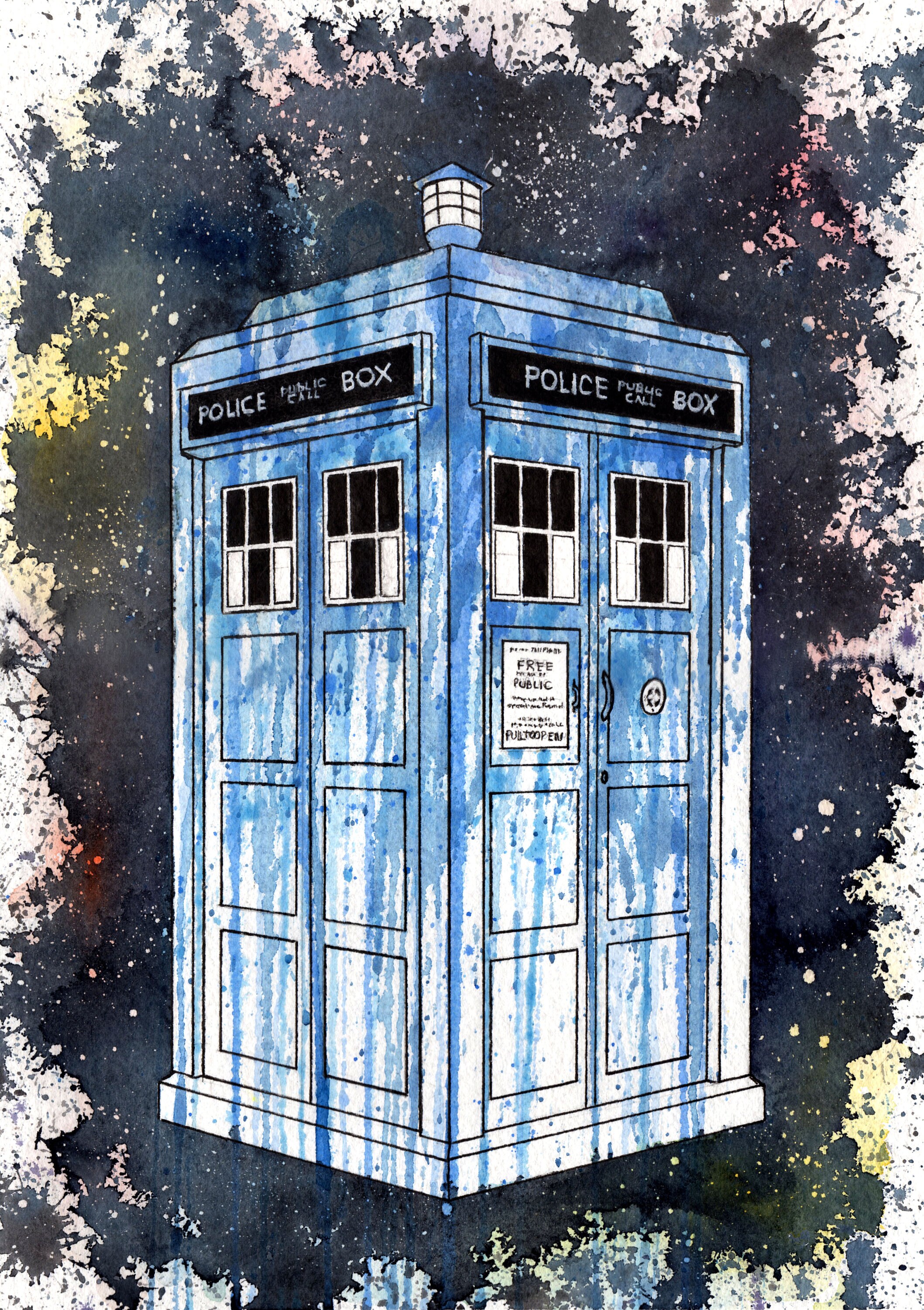 Cute Tardis Drawing