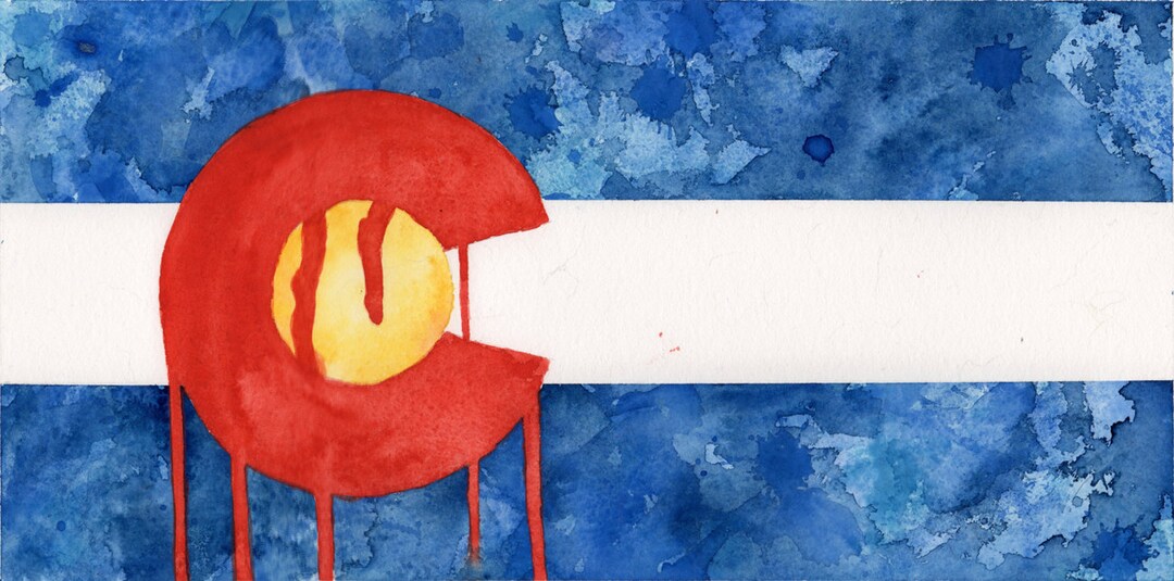 Colorado Flag Drip - Etsy