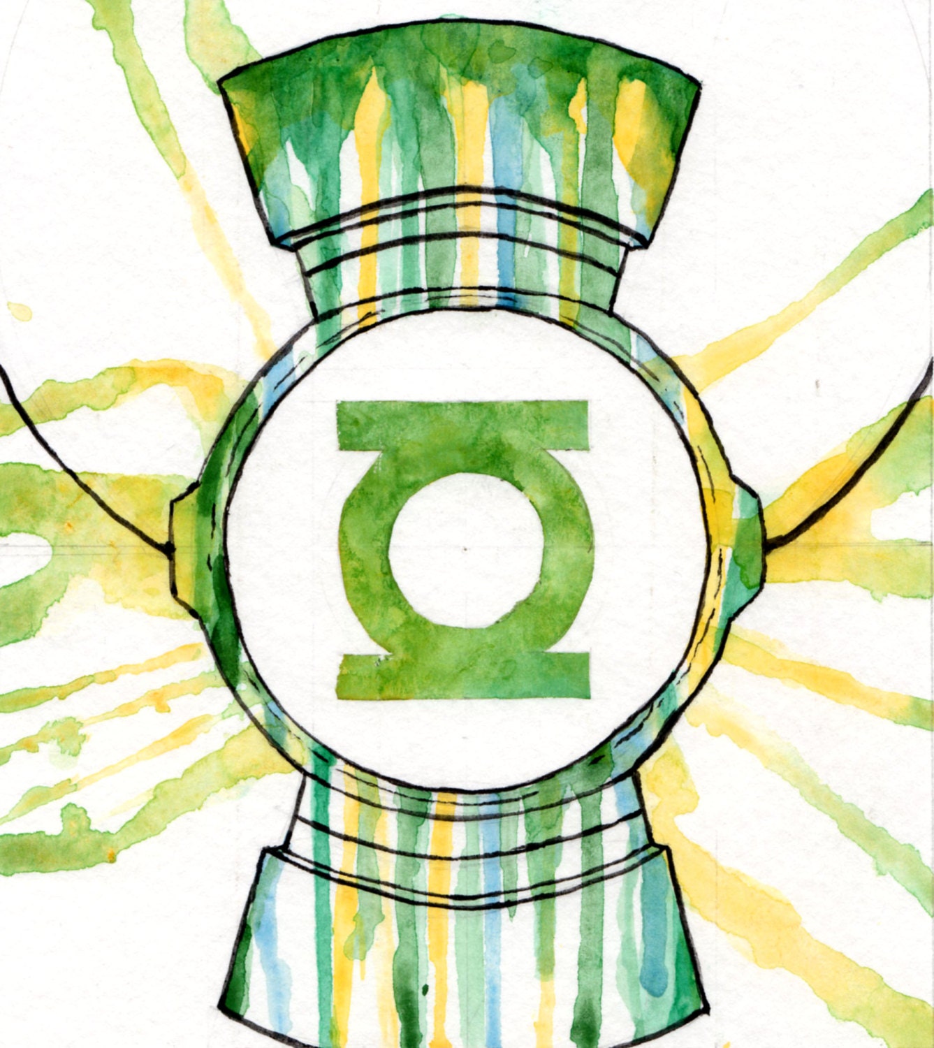 How To Draw Green Lantern Logo
