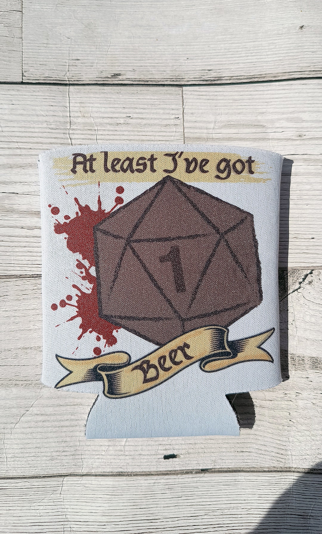 D20 Beer Cooler/holder, Dice Can/bottle Cozy Beverage Foam Cooling ...