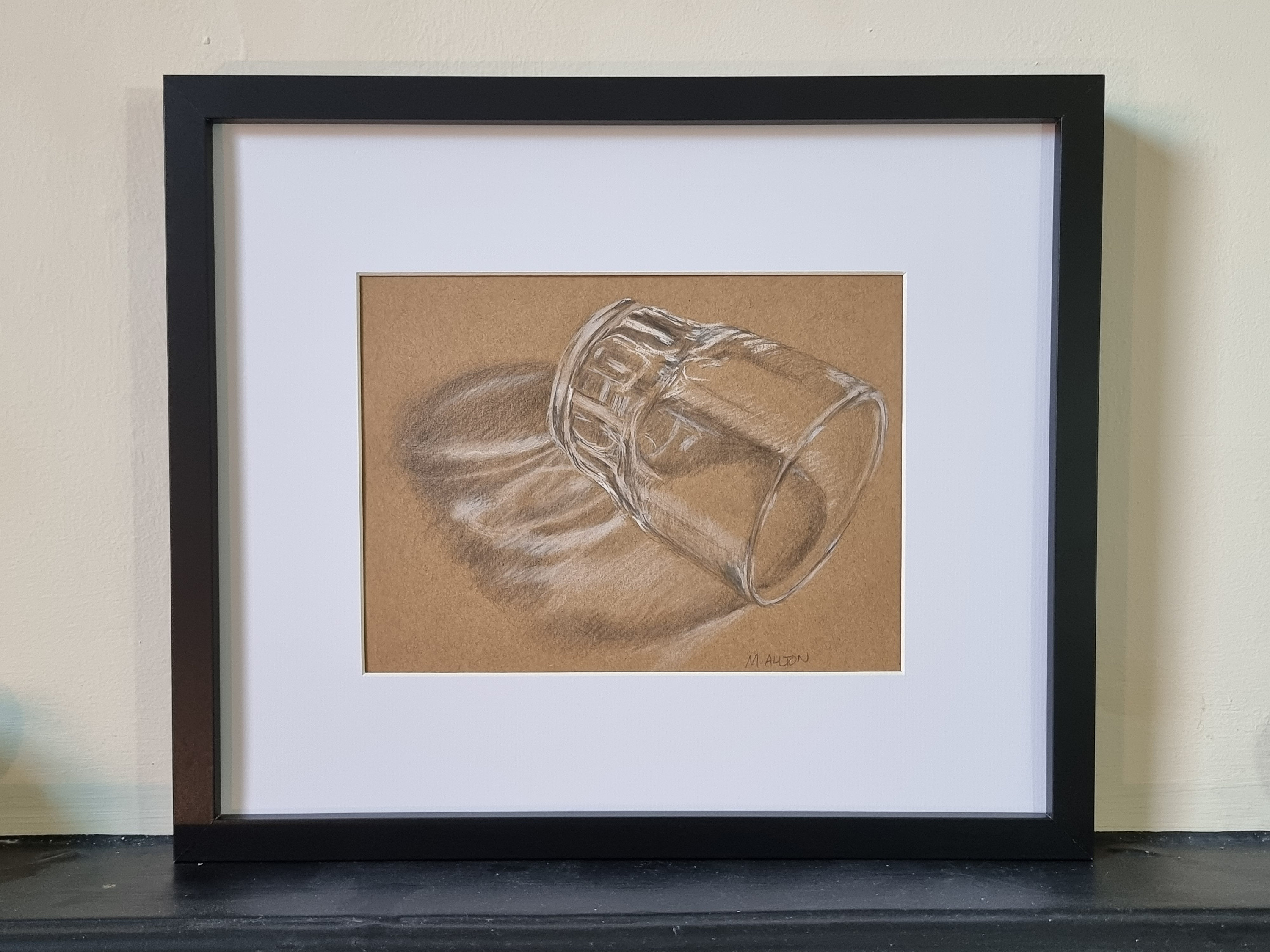 Glass Original Coloured Pencil Sketch By Matthew Allton Etsy