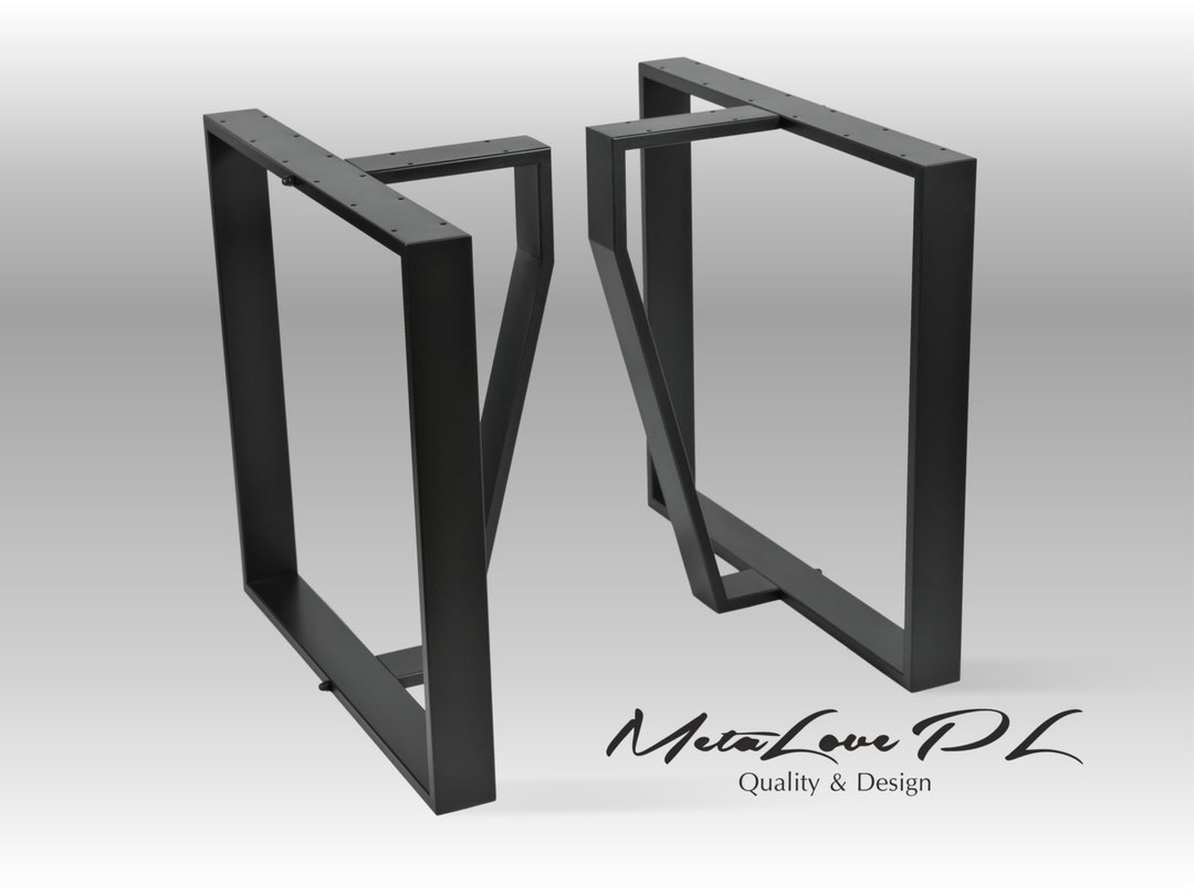 Desk Legs, T Shape Table Legs, Desk Legs, Steel Table Legs, Set of 2 ...