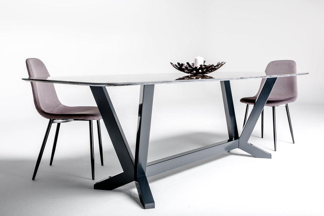 Dining Table Metal Base Table Table Base Handmade - Etsy