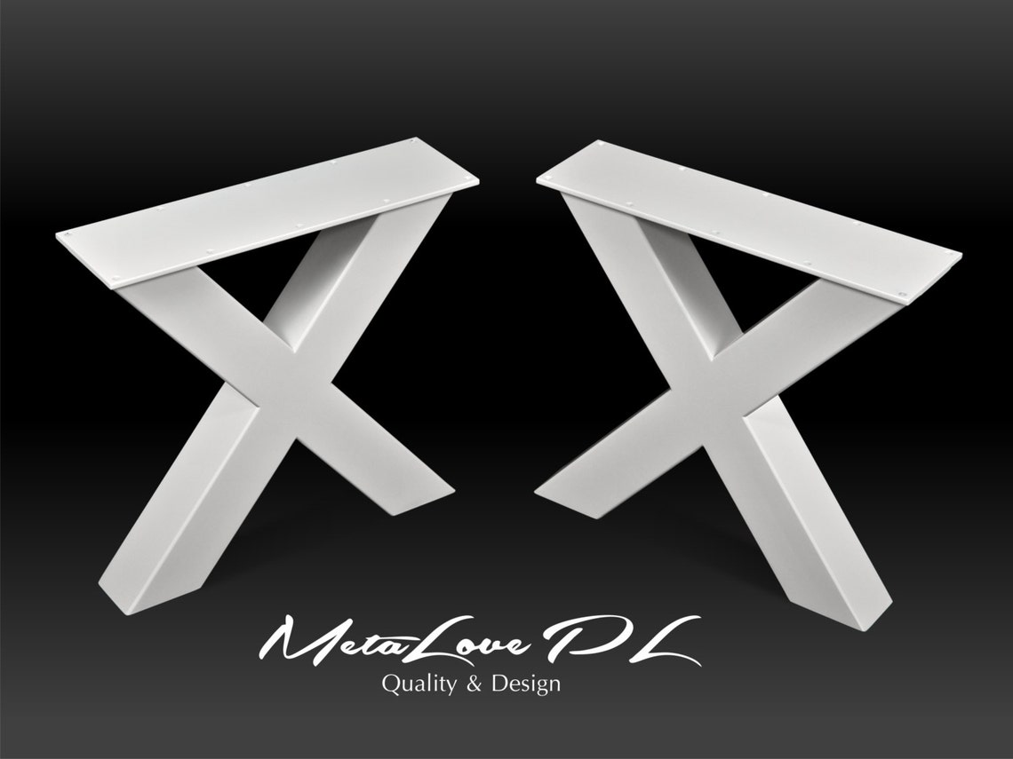Metal Table Legs Bench Legs X Shape Legs Desk Legs Set of - Etsy