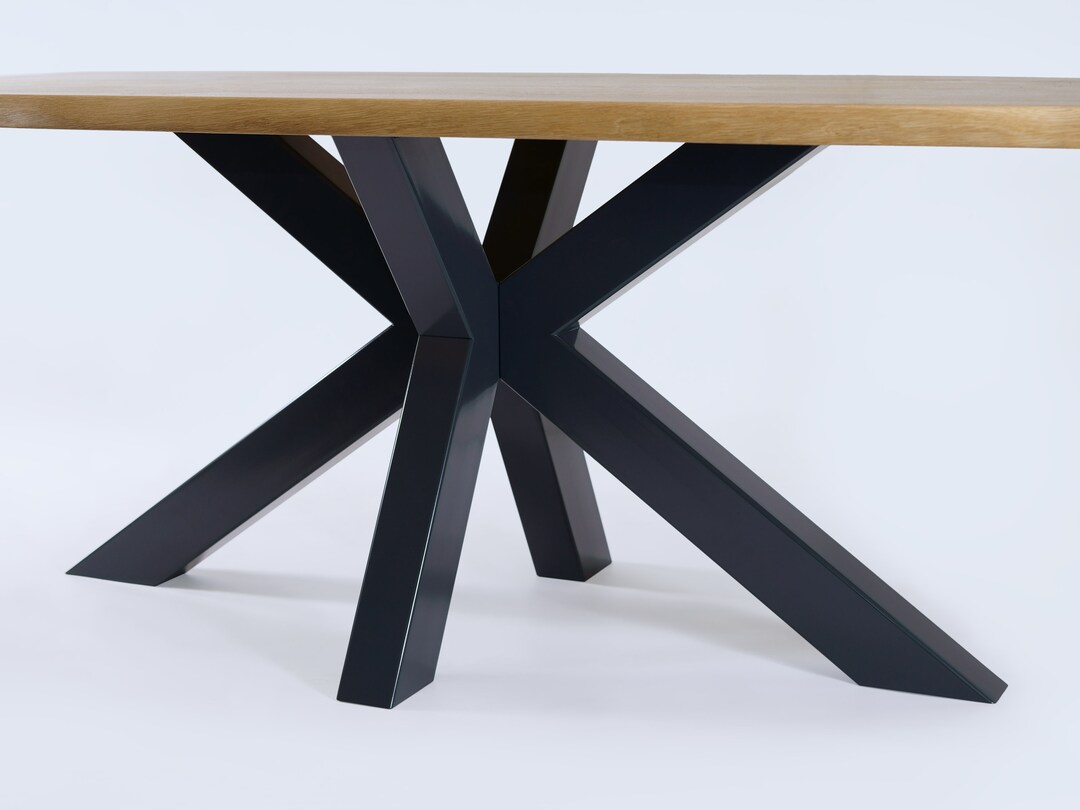 Table Base, Pedestal, Dining Table Base, Metal Table Base Powder Coated ...