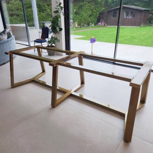 Sturdy Metal Table Base - Perfect for Heavy Marble, Stone, and Wood ...