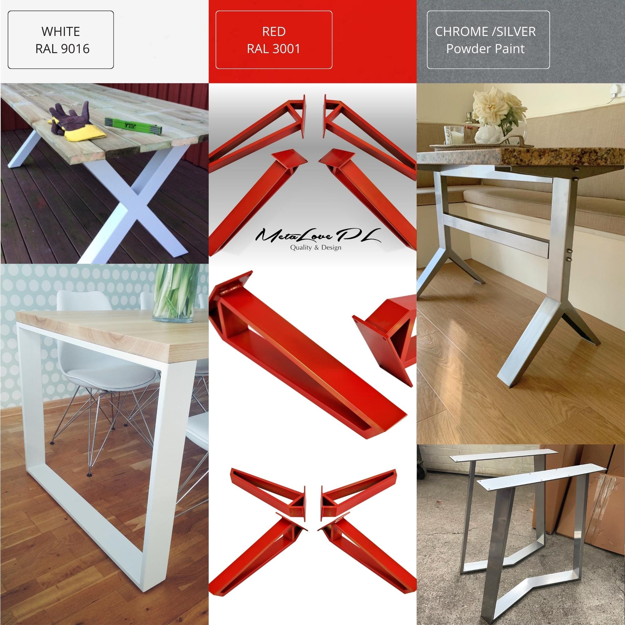 Metal Cross Frame Handmade Dining Room Table Spider Shape Kitchen Table ...