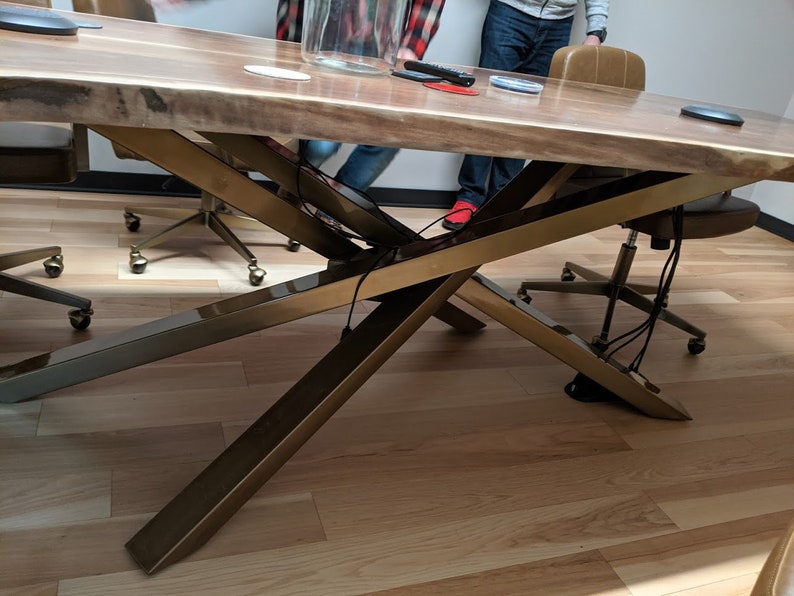 Table Base Industrial Table Base Additional Connecting Bars - Etsy