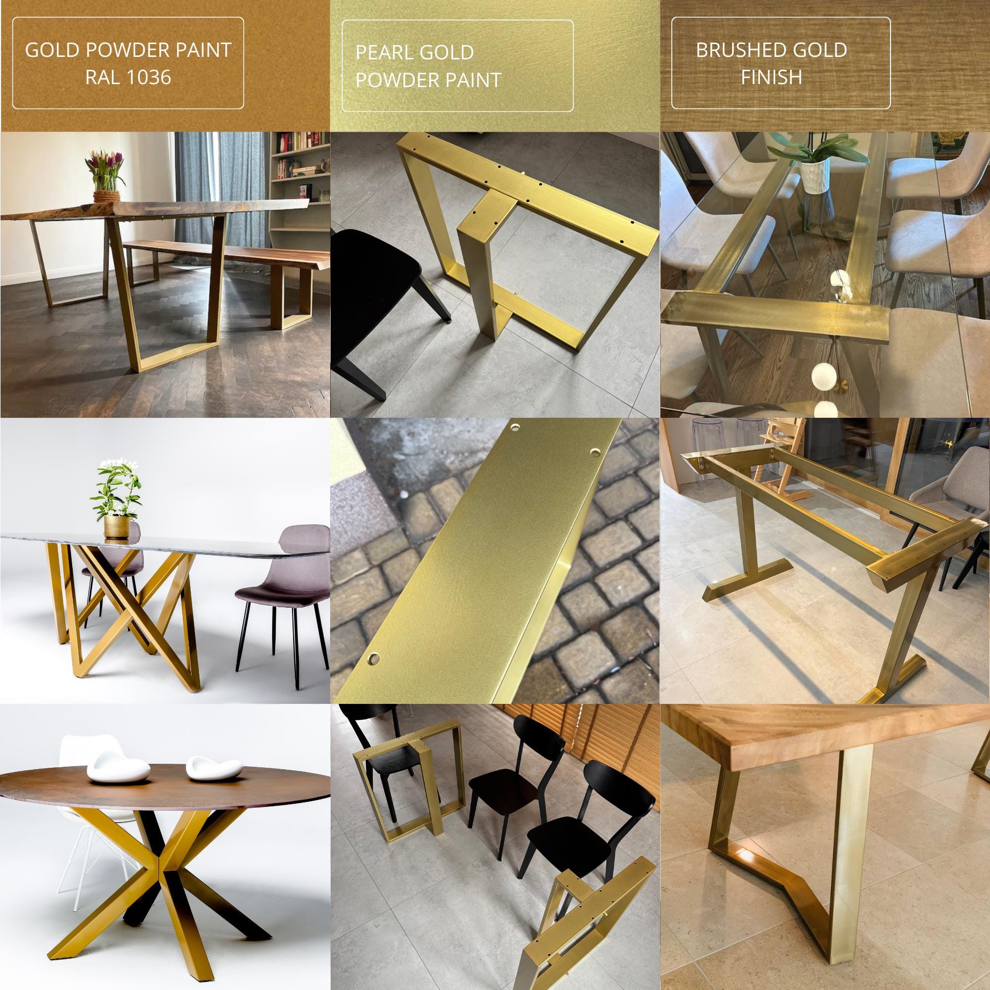 Contemporary Dining Table Base, Steel Table Base, Modern Metal Table ...