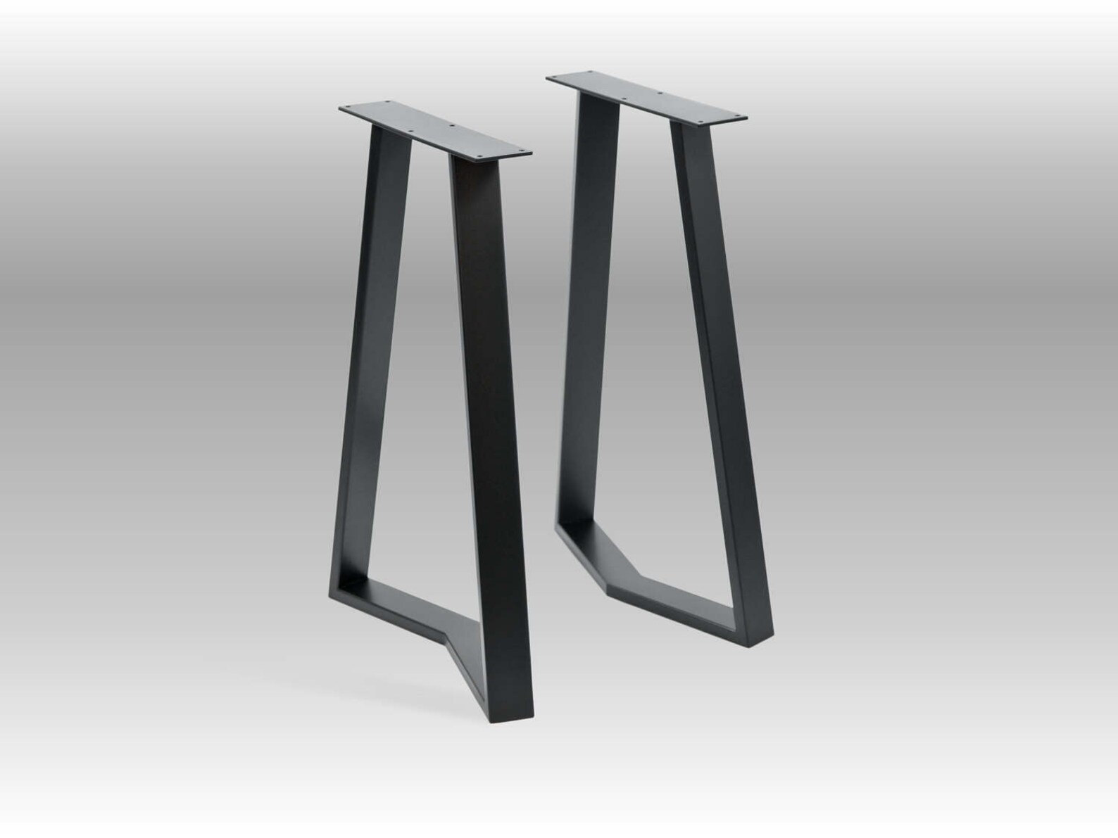 Trapezoid Desk Legs , Desk Legs Set of 2 , Trapezoid Shape , Industrial ...