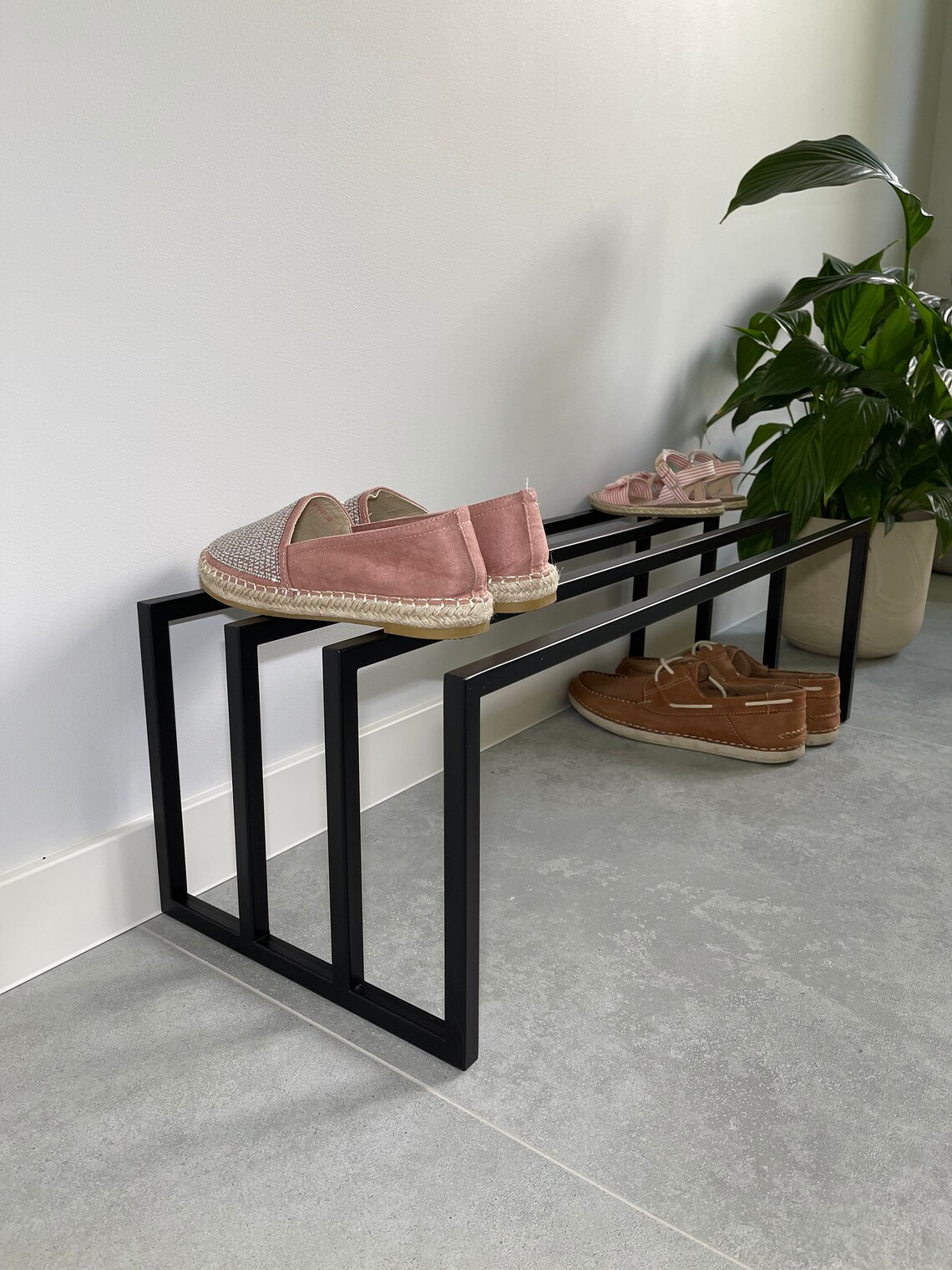 Metal Shoe Rack Metal Shoe Industrial Metal Rack for Gift - Etsy
