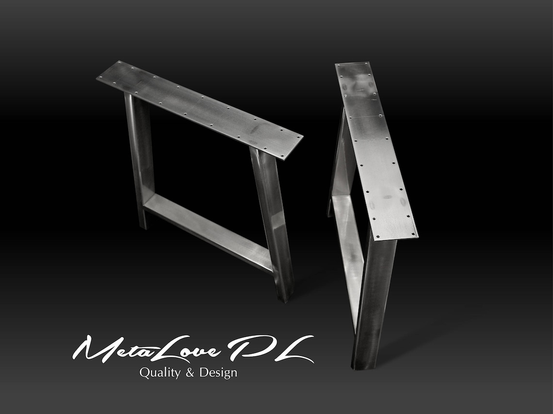 Metal Table Legs Desk Legs Table Legs A Shape Legs Set of - Etsy