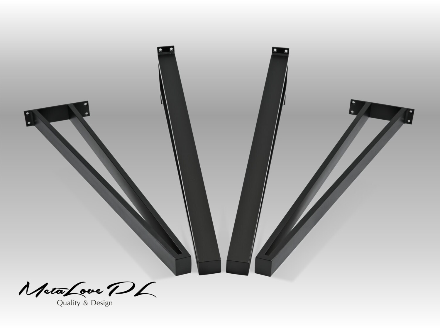 Metal Table Legs, Bench Legs, Desk Legs, Coffee Table Legs, Set of 4 ...