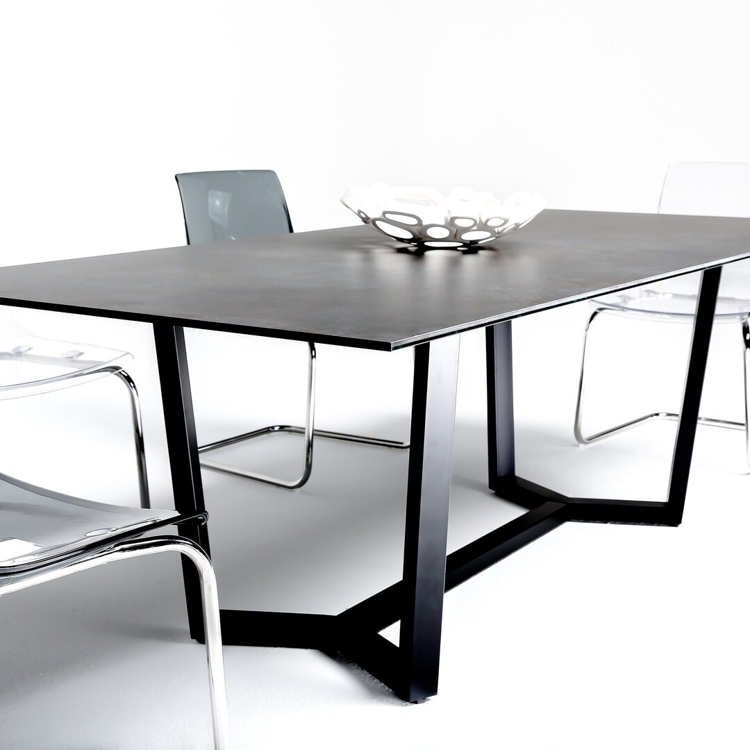 Dining Table, Metal Base, Table, Table Base, Handmade, Furniture ...