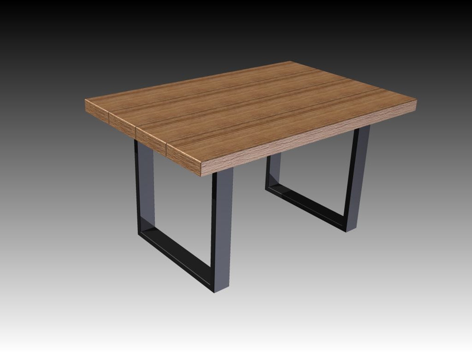 Metal Table Legs, Desk Legs, U Shape Legs, Steel Table Legs, Set of 2 ...