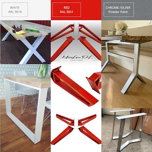 Metal Dining Table Legs for Heavy Marble and Glass Top. Steel Table ...
