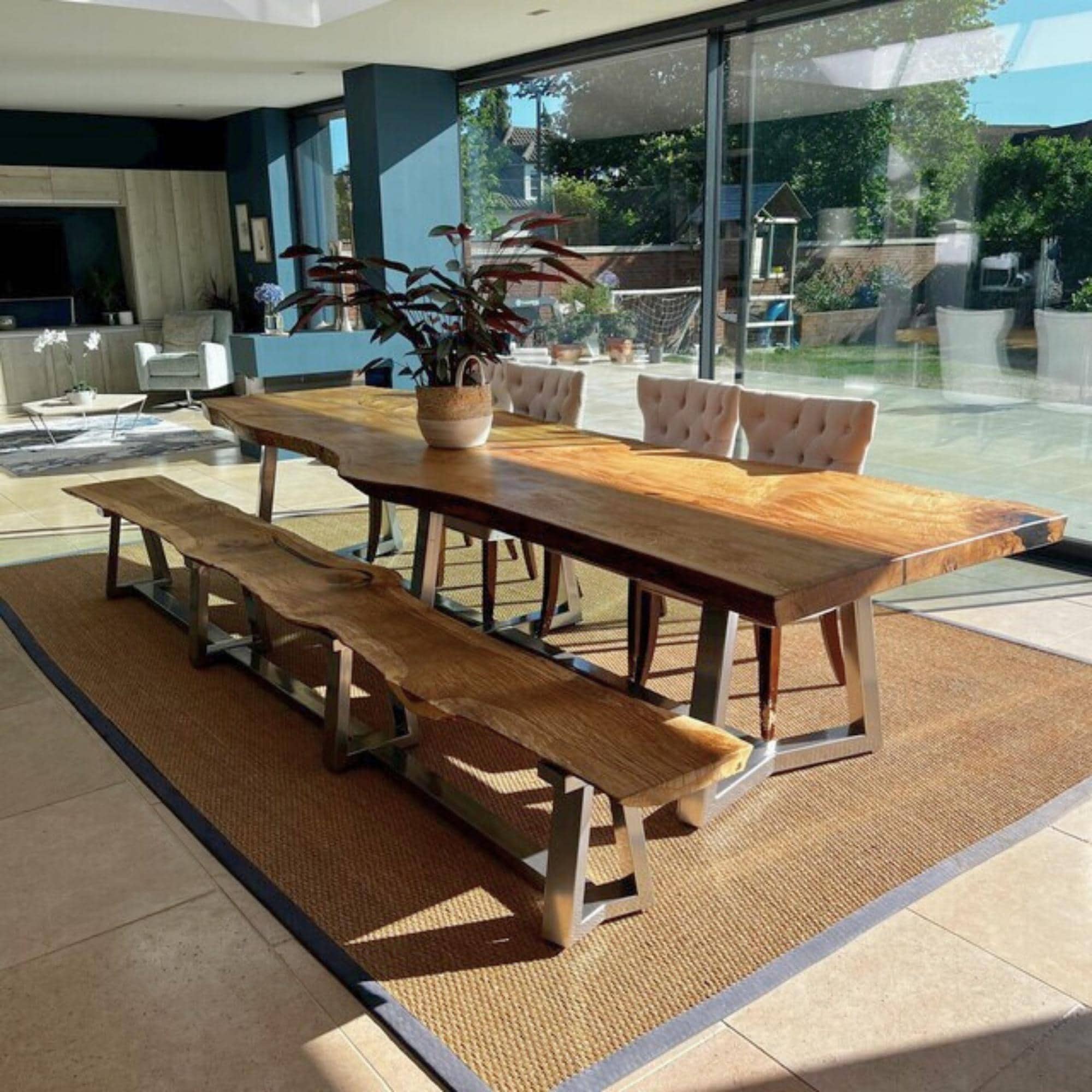 Sturdy Metal Table Base - Perfect for Heavy Marble, Stone, and Wood ...